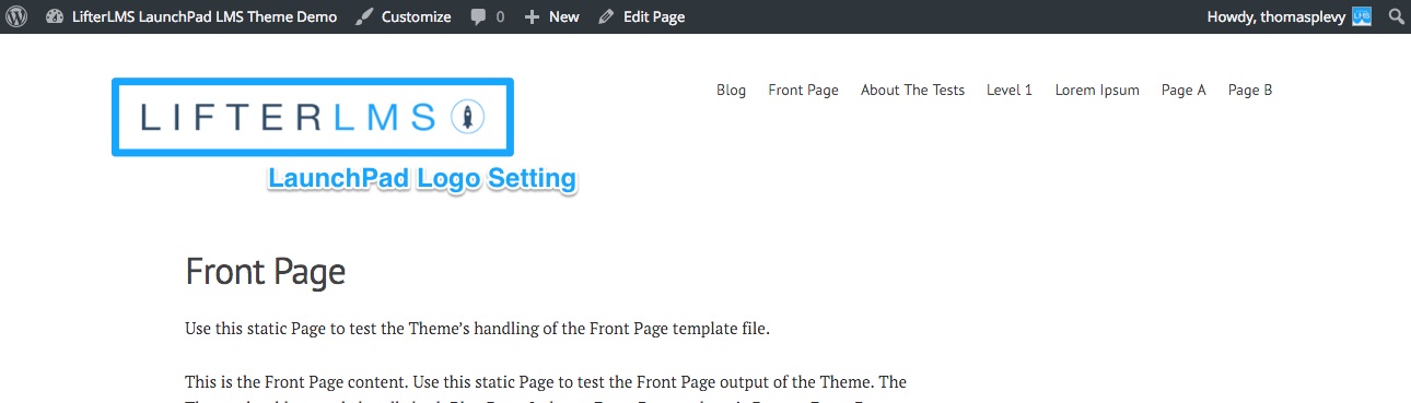 LaunchPad Settings: Header - LifterLMS
