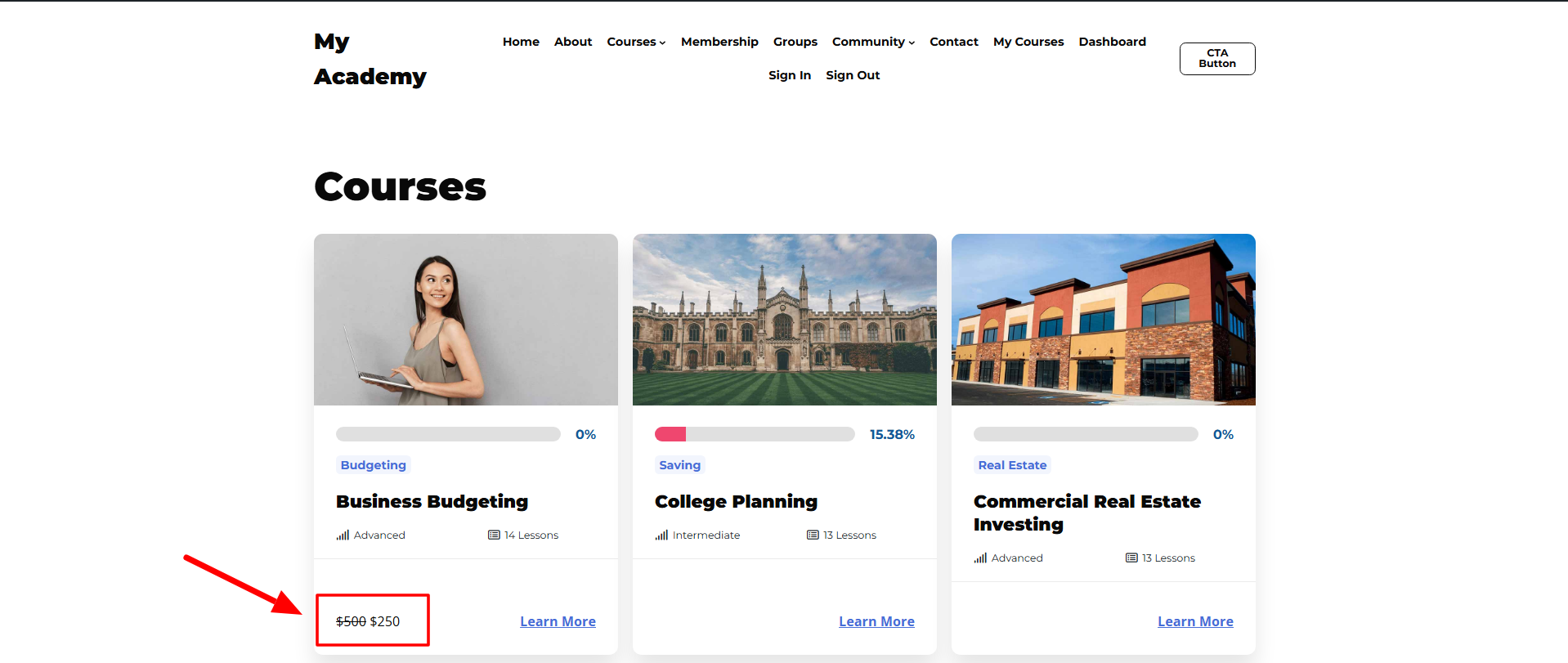The Course Catalog | LifterLMS