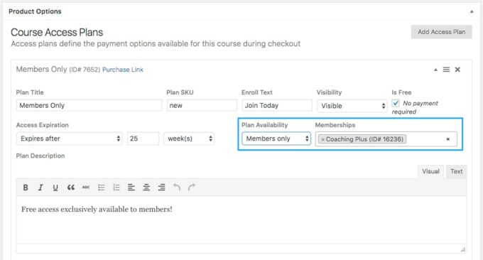 How do you allow students to gain access to courses and memberships ...
