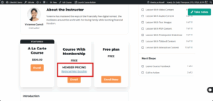 How do you allow students to gain access to courses and memberships ...