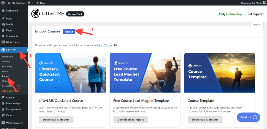 Importing LifterLMS Courses - LifterLMS
