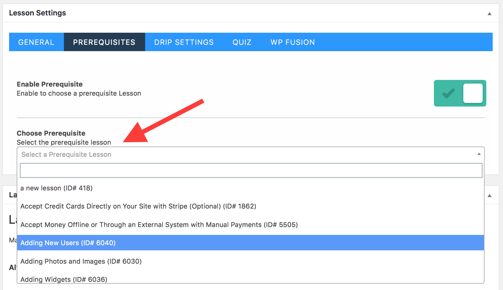 How to Set a Prerequisite - LifterLMS