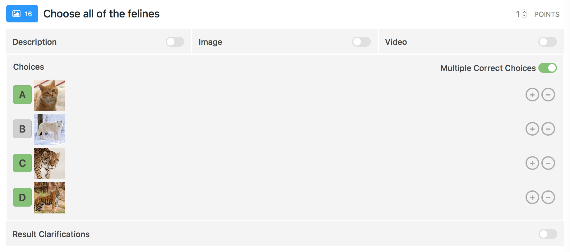 Picture multiple choice multiple correct answers question type - LifterLMS