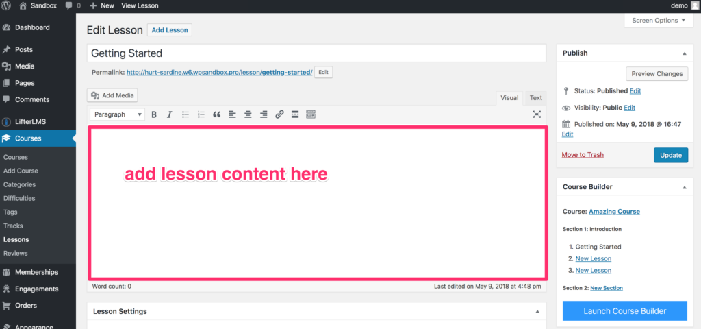 How to Create a Course with LifterLMS - LifterLMS