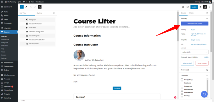 How to Create a Course with LifterLMS - LifterLMS