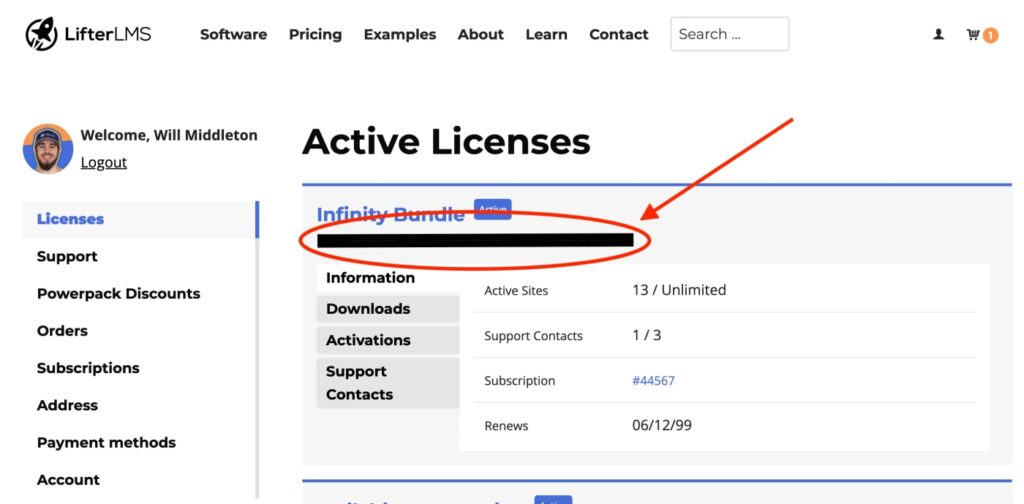 How Do I Add My License Keys and Add-Ons to LifterLMS On My Website ...