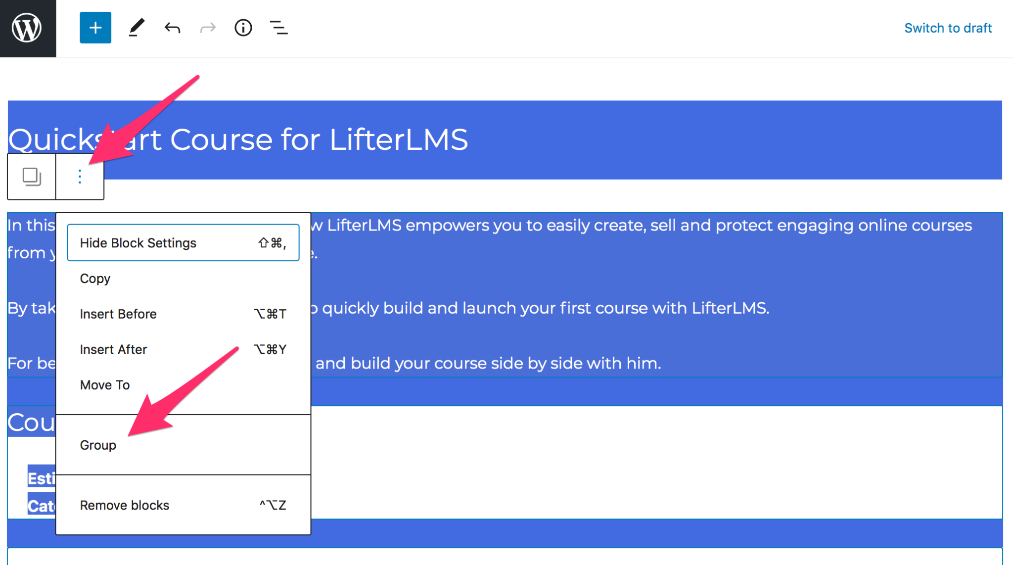 How to Create Reusable Course, Lesson, or Membership content - LifterLMS