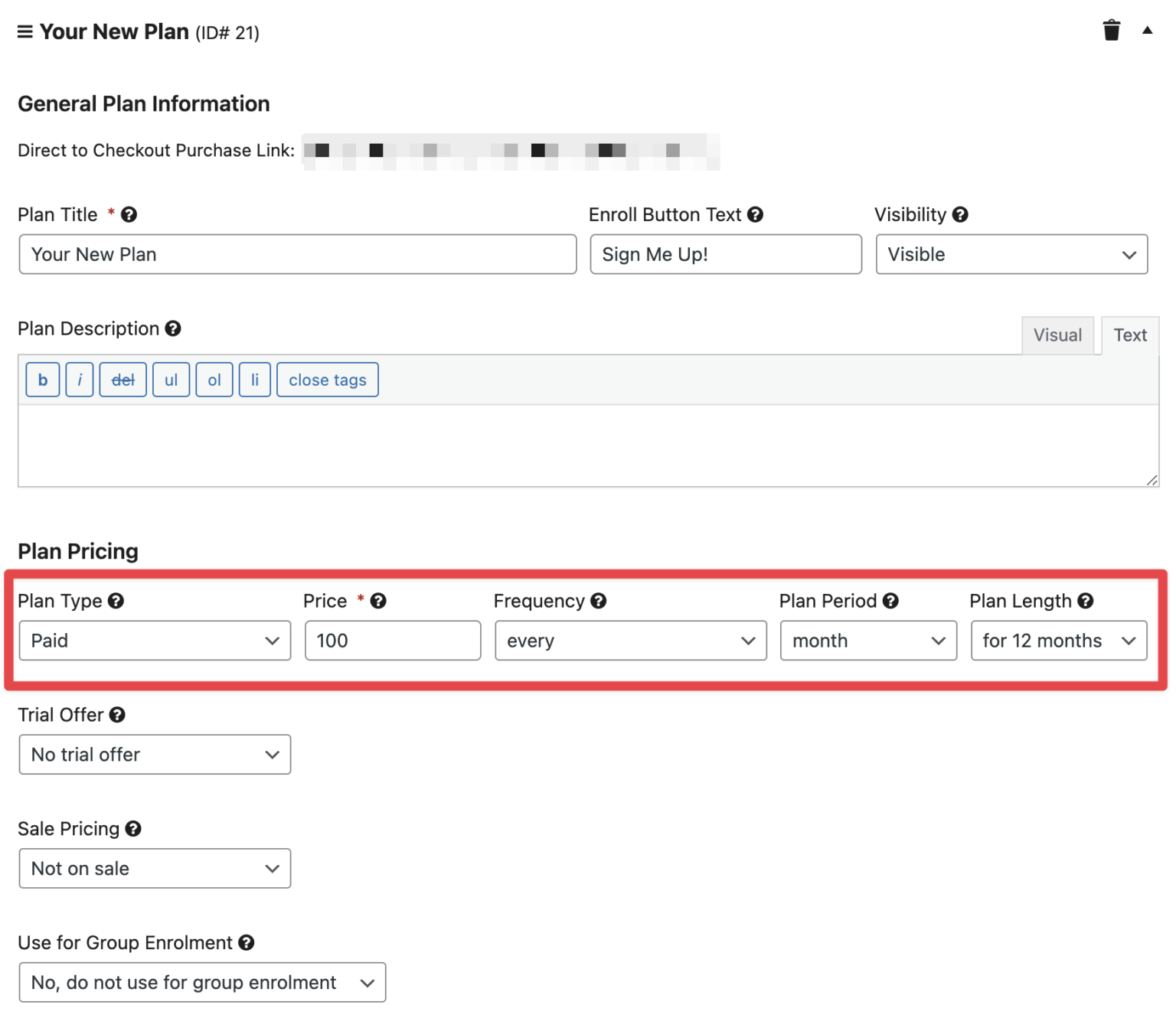 Access Plan Options | LifterLMS