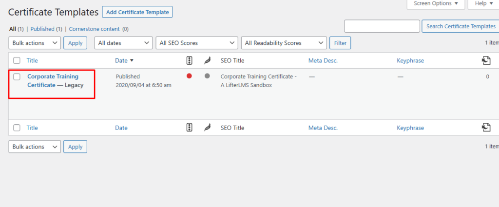 What happens to old certificates with LifterLMS 6.0 (Legacy ...