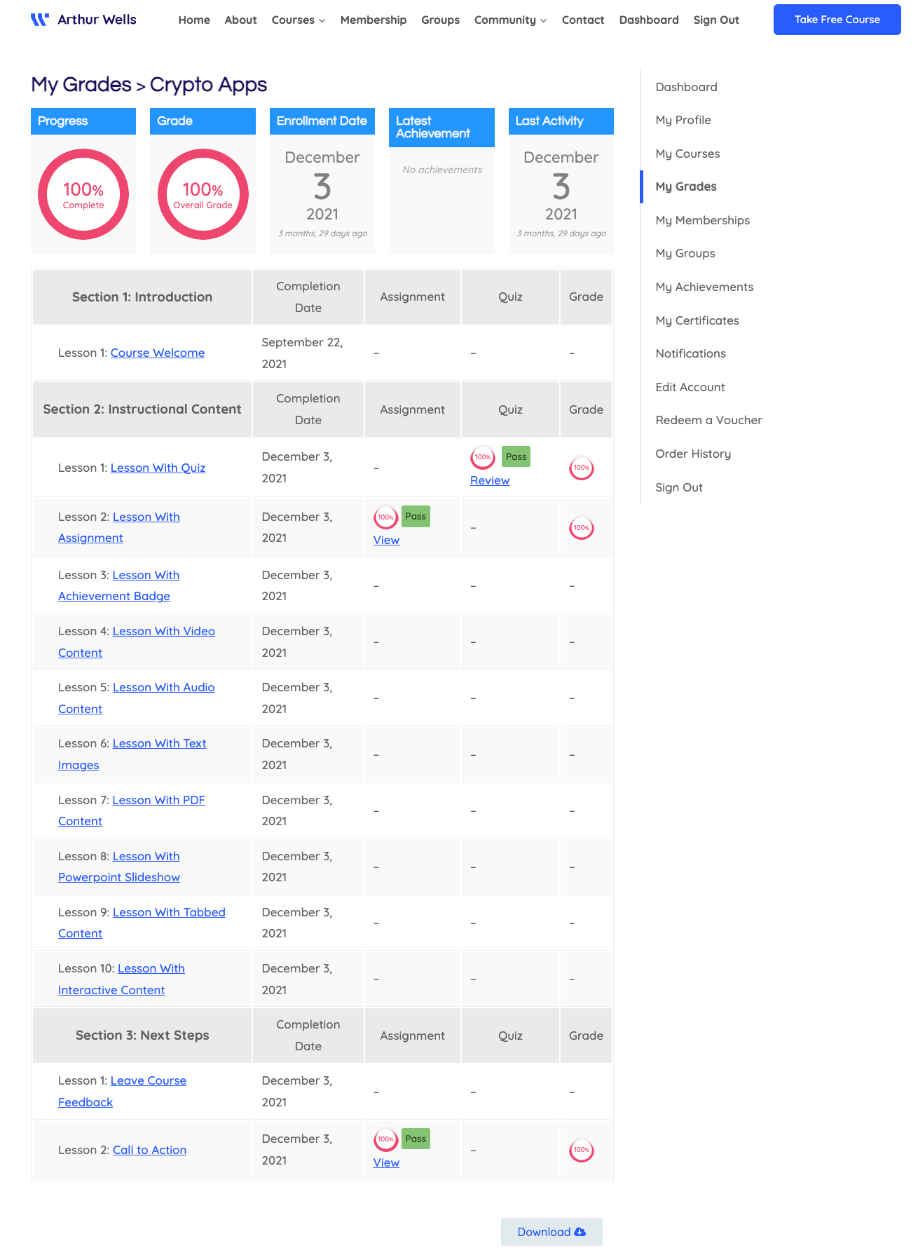 LifterLMS Releases Powerful PDF Generation For Orders and Grades