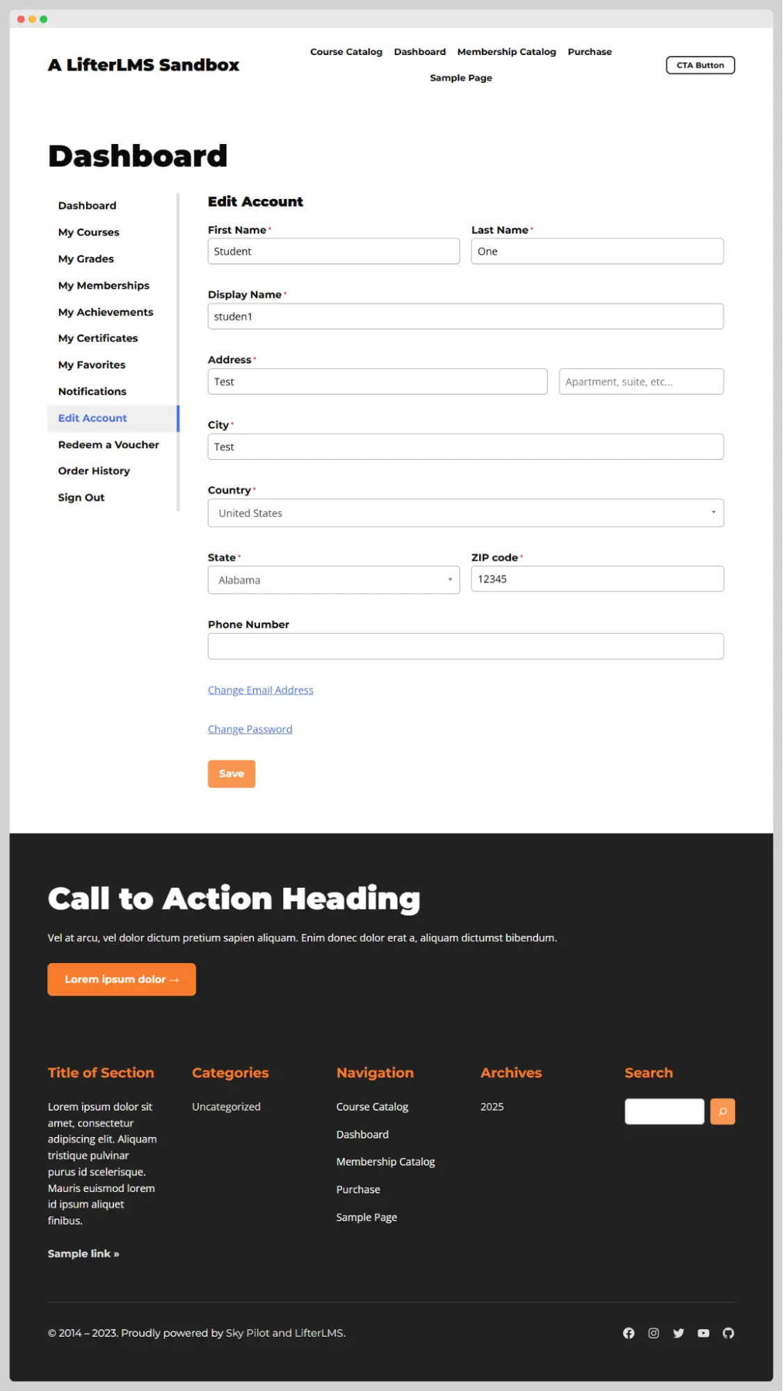 Sky Pilot Theme Getting Started Walkthrough - LifterLMS