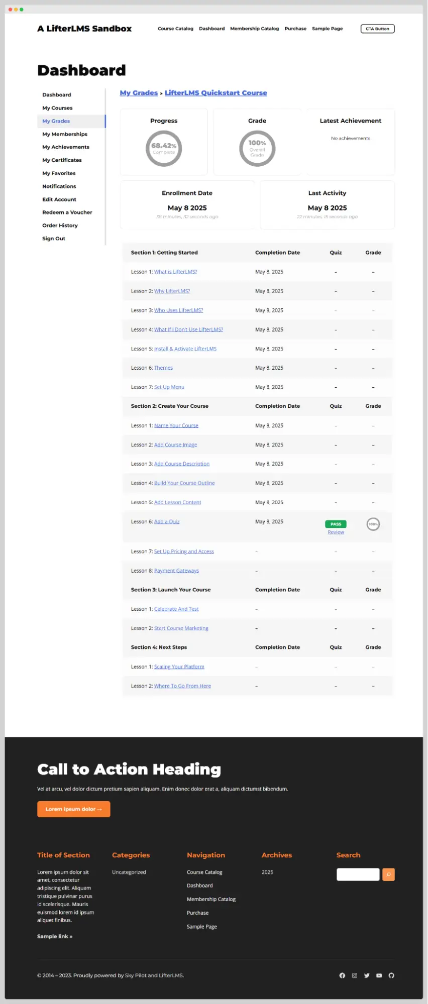 Sky Pilot Theme Getting Started Walkthrough - LifterLMS