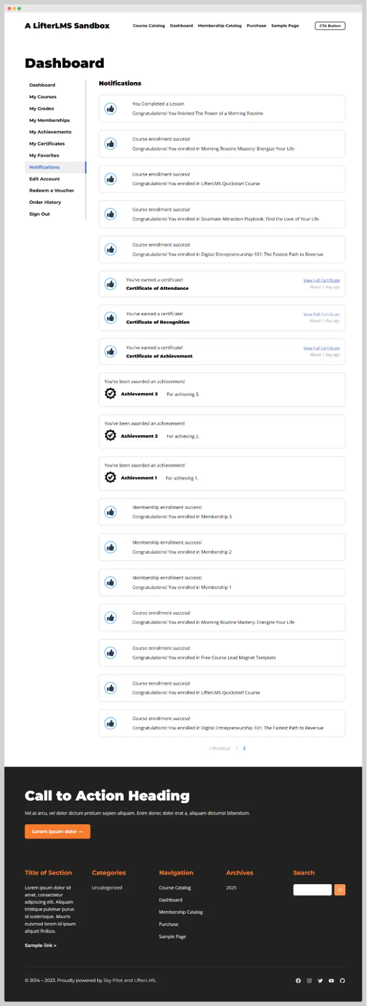 Sky Pilot Theme Getting Started Walkthrough - LifterLMS