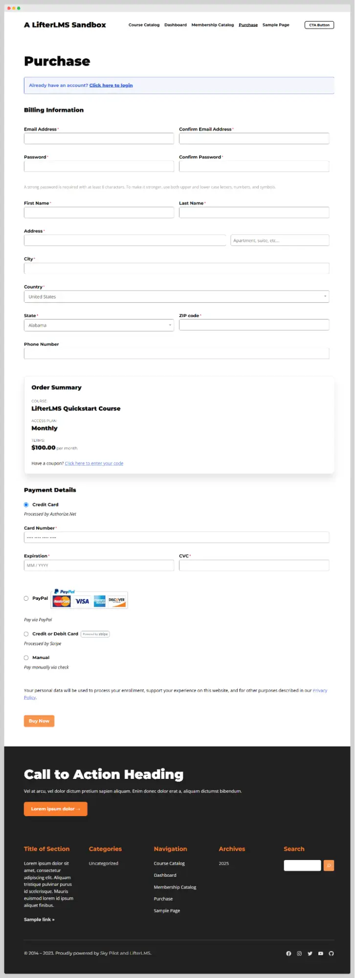 Sky Pilot Theme Getting Started Walkthrough - LifterLMS
