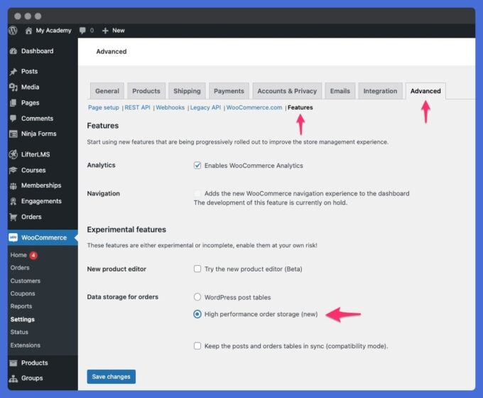 LifterLMS Adds High Performance Order Storage Compatibility to WooCommerce Add-On - LifterLMS