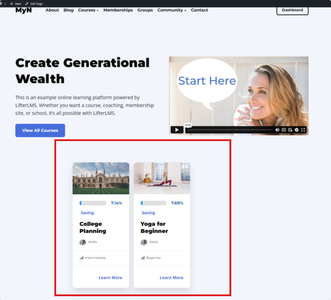 LifterLMS Blocks - LifterLMS