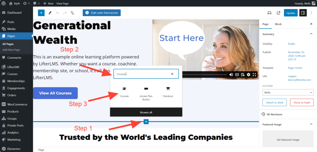 LifterLMS Blocks - LifterLMS
