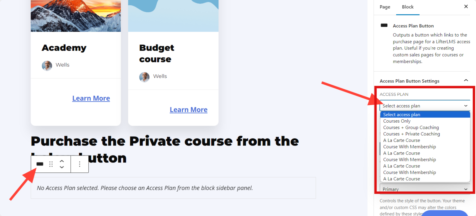 LifterLMS Blocks - LifterLMS
