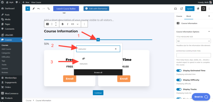 LifterLMS Blocks - LifterLMS