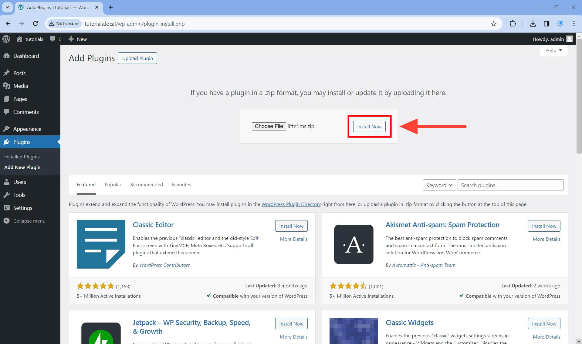 How to Install and Activate LifterLMS - LifterLMS