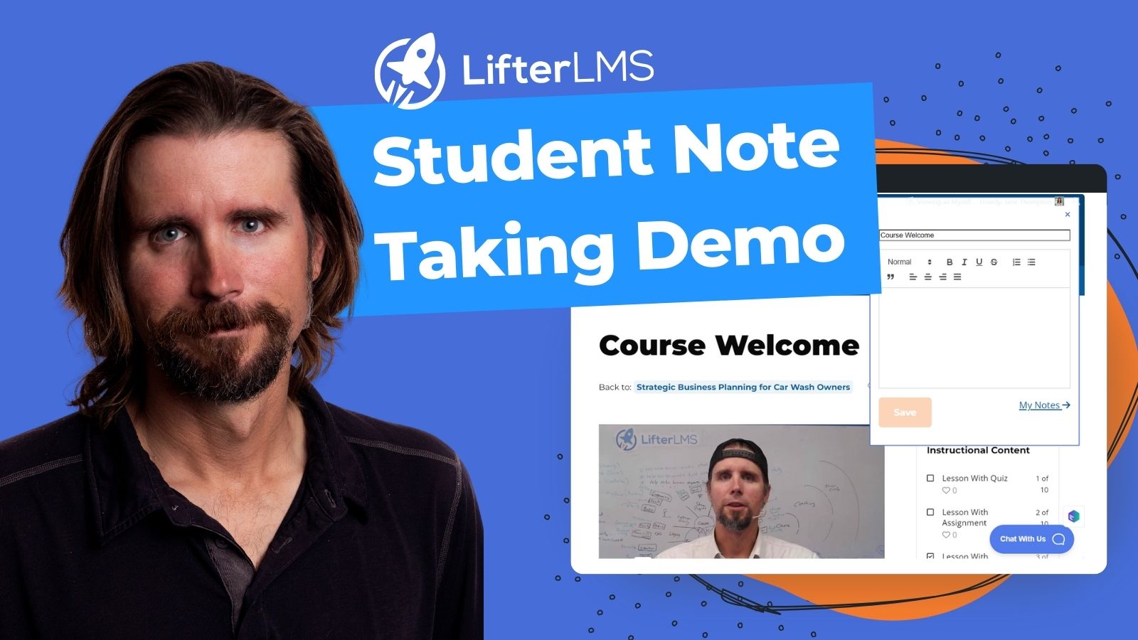 New LMS Student Note-Taking Demo: Notes by LifterLMS - LifterLMS