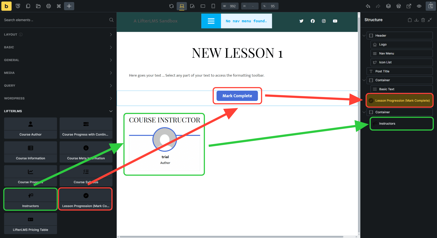 How to edit lessons, courses, and memberships in Bricks | LifterLMS